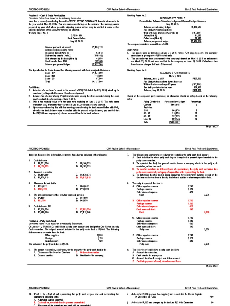 CPAR AP 1505 First Final Preboard 120x | PDF | Depreciation | Service Industries
