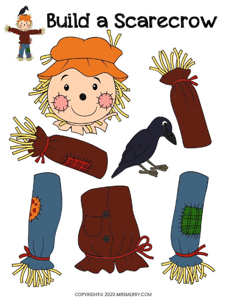 Color - Build A Scarecrow - Kids Activities - Mrs. Merry | PDF