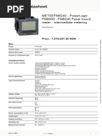 PowerLogic PM5320 Meter Specs | PDF | Alternating Current | Ac Power