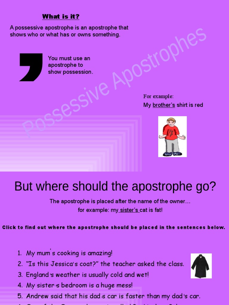 Possessive Apostrophes | PDF