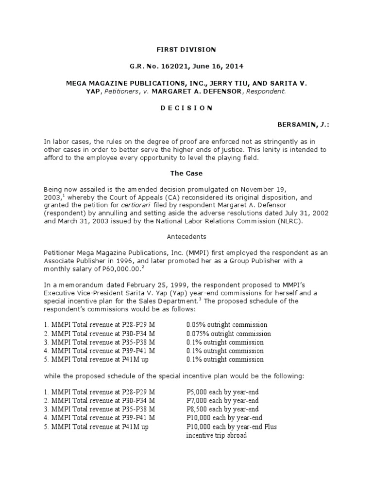 Case 7. Mega Magazine Vs Defensor (GR No. 162021) | PDF | Business | Law