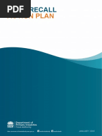 FSSAI Food Recall Plan Template Word File | PDF | Food Safety | Safety