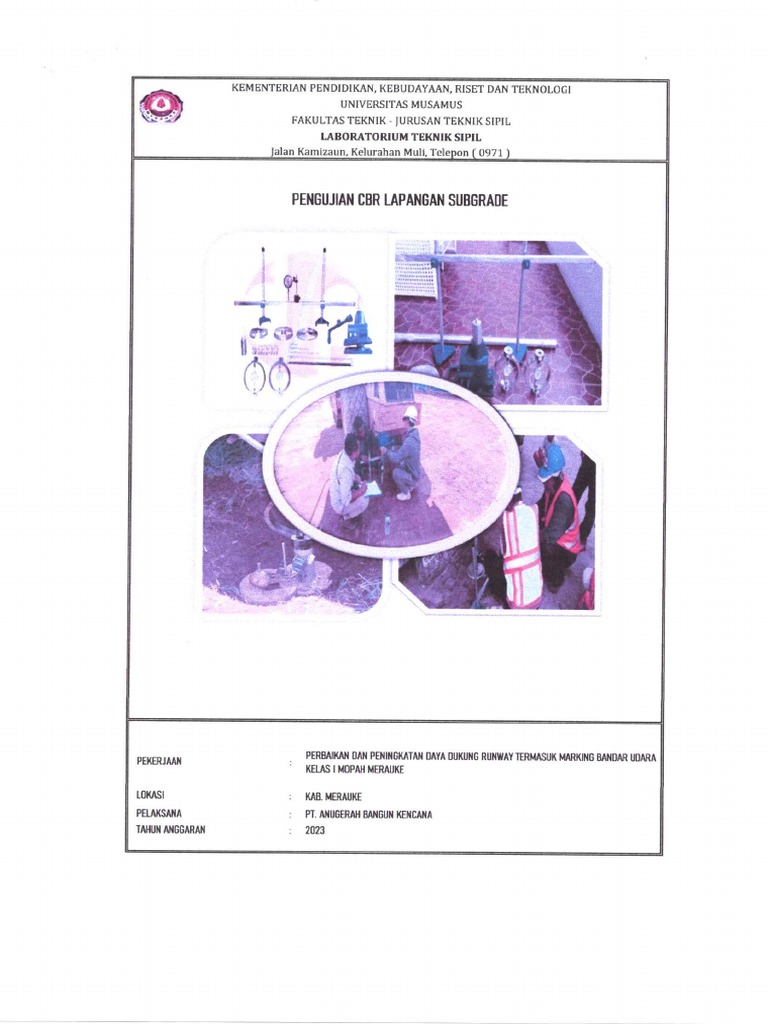 Tes Cbr Lapangan Subgrade | PDF