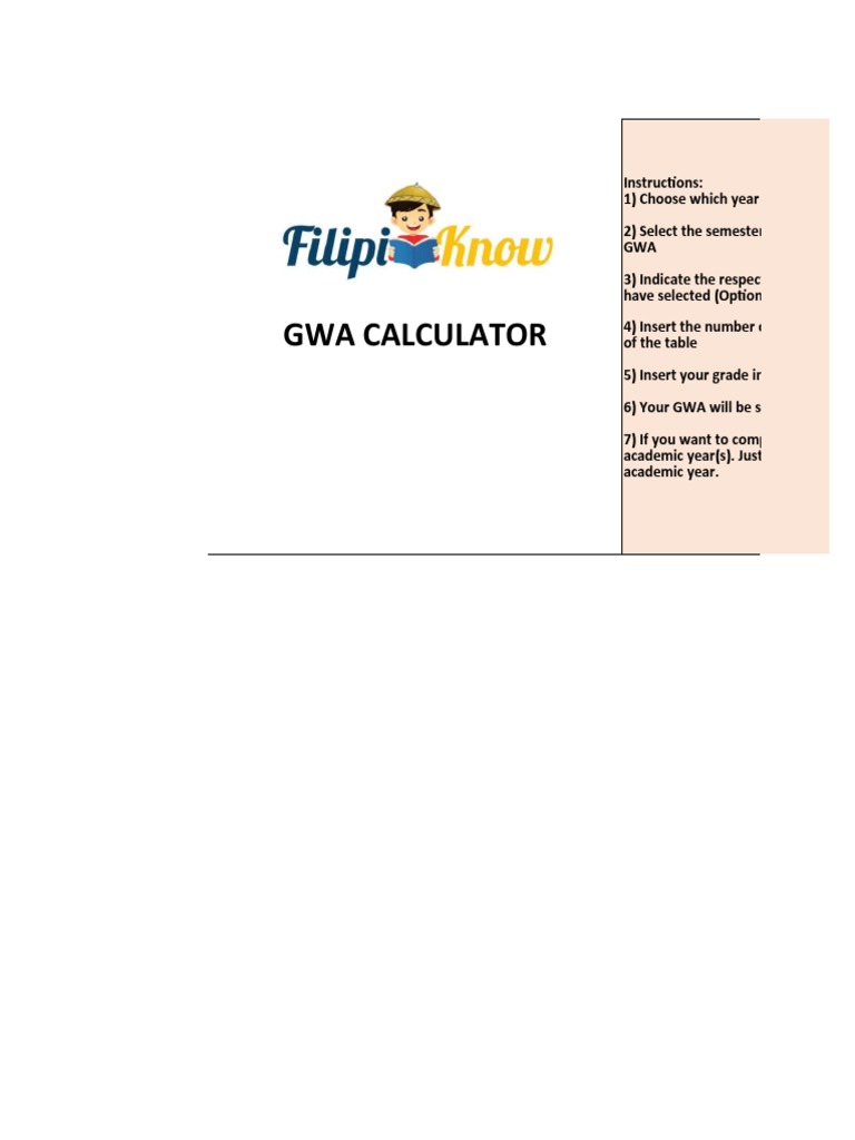 GWA Calculator Updated | PDF