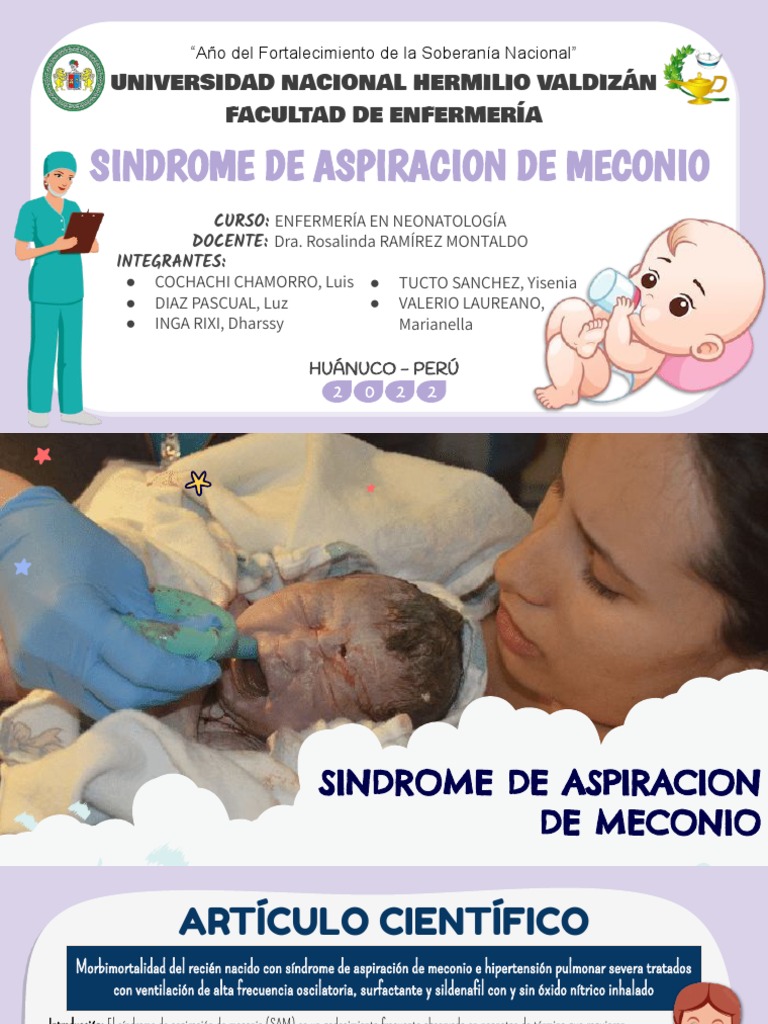 Sindrome de Aspiracion de Meconio | PDF