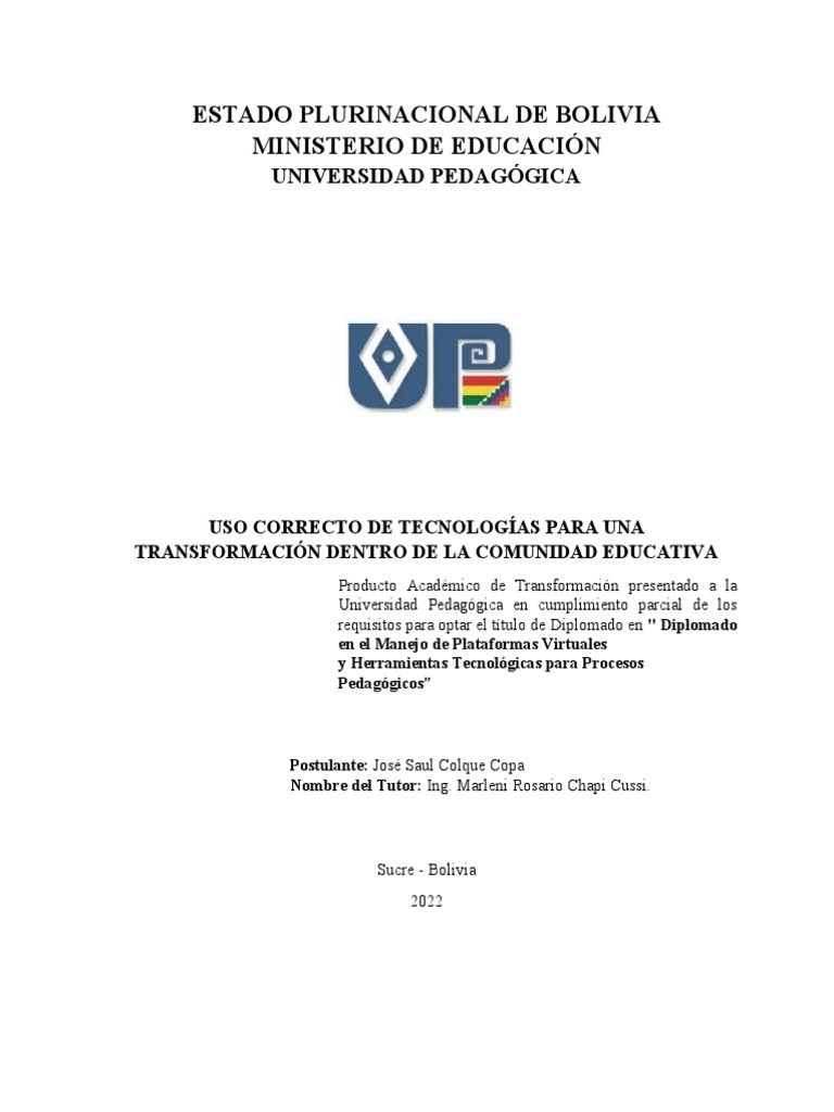 Saul Colque PAT Segundo Borrador | PDF