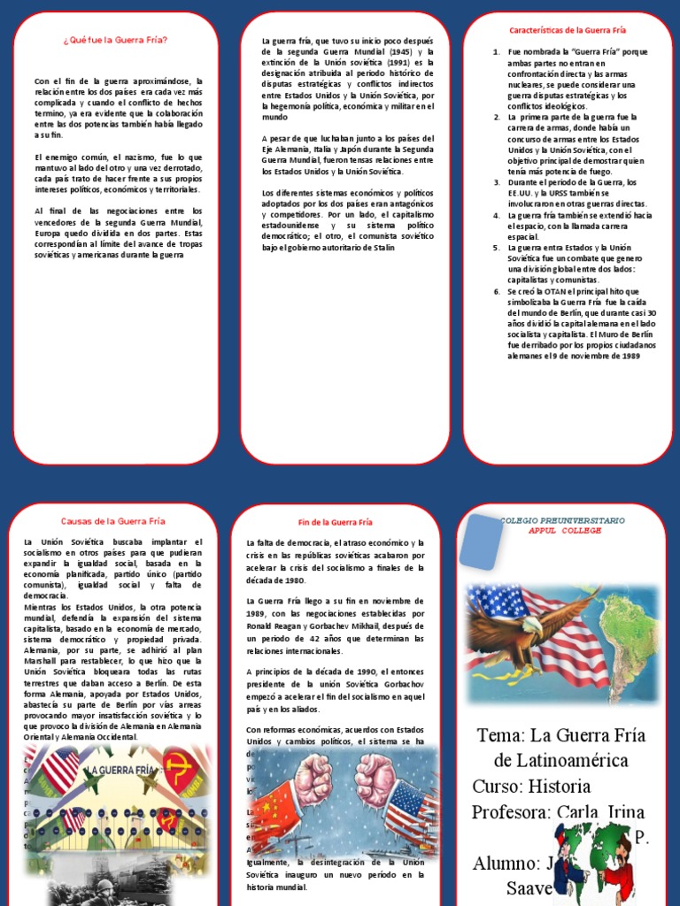 Triptico de La Guerra Fria Latinoamerica | PDF
