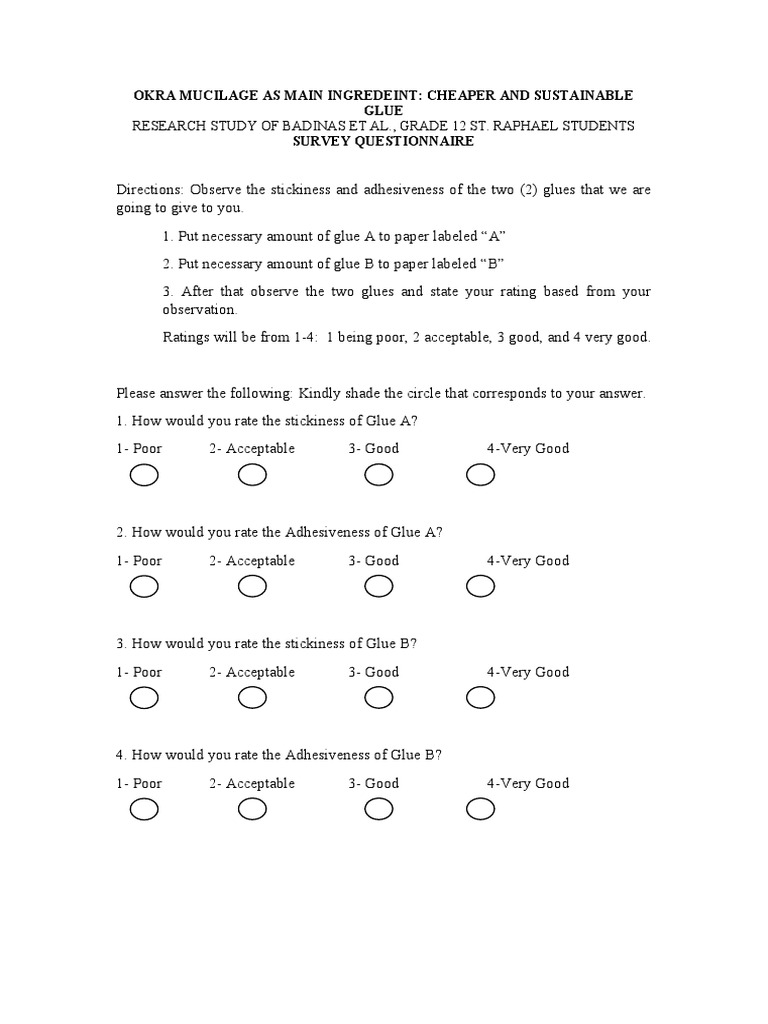 Survey Final Na This | PDF