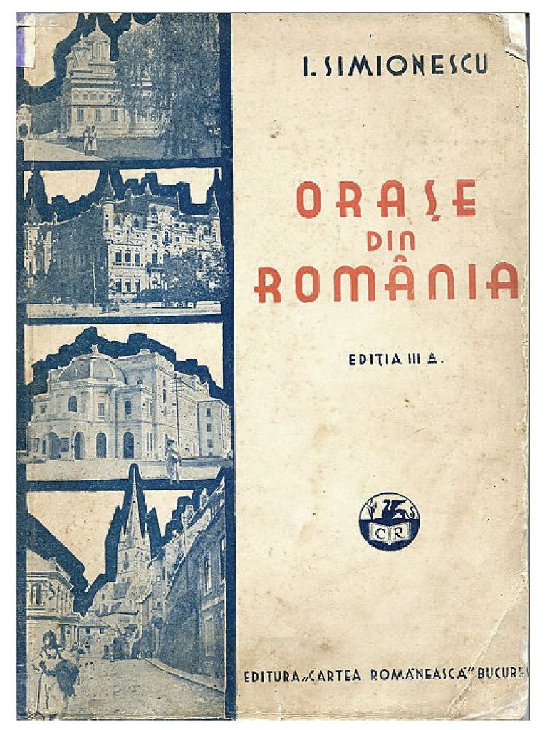 Simionescu, Ion - Orase Din Romania, 1929 | PDF