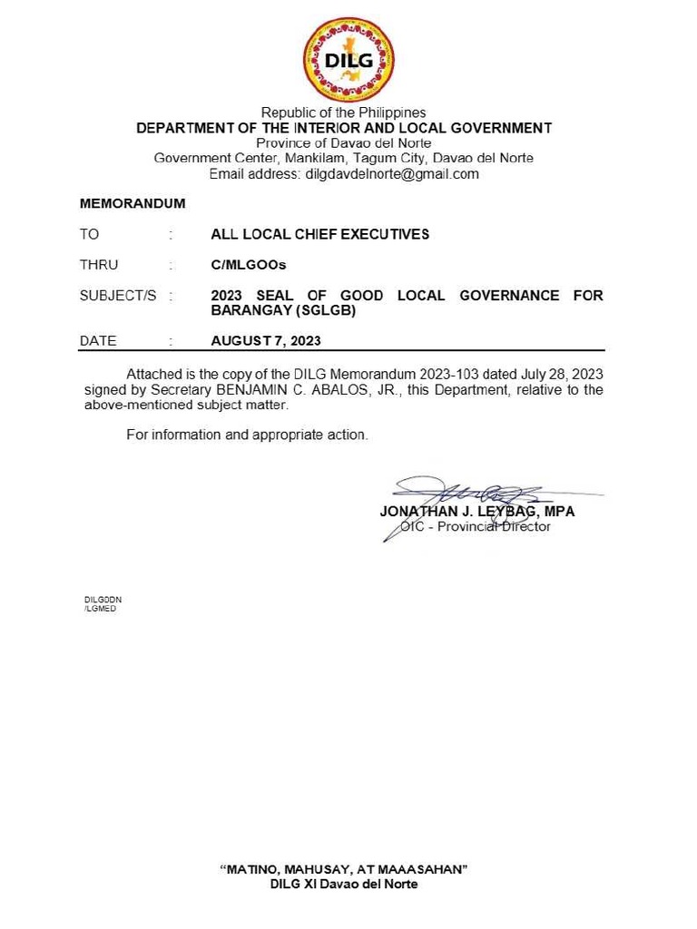 DILG DDN 2023 SGLGB MC2023-103 - 11zon | PDF