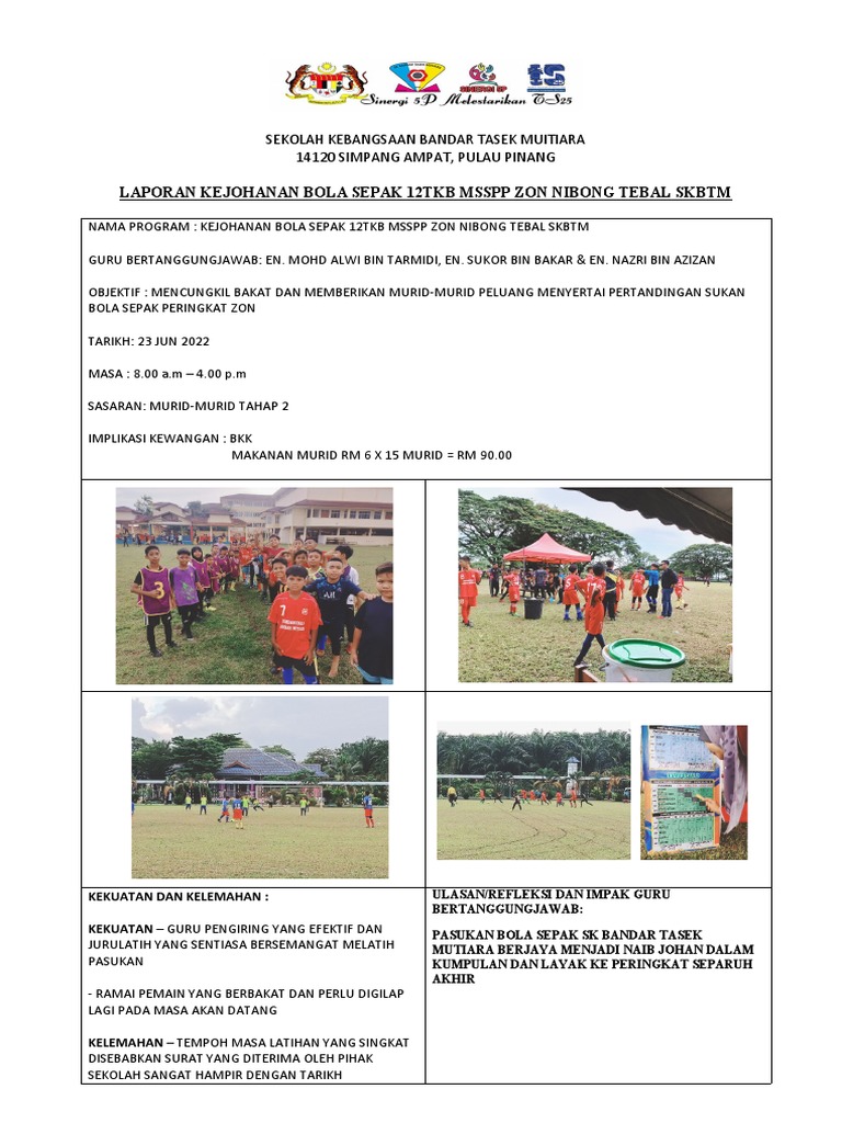 Opr Pertandingan Bola 2022 | PDF