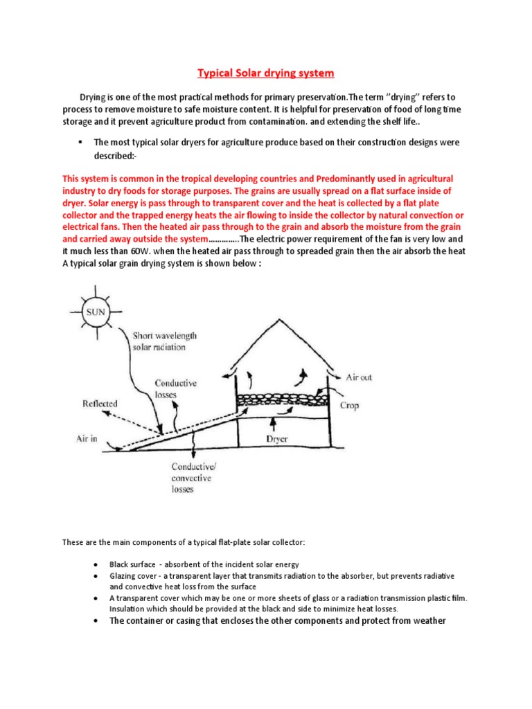Solar Drying System 11 | PDF