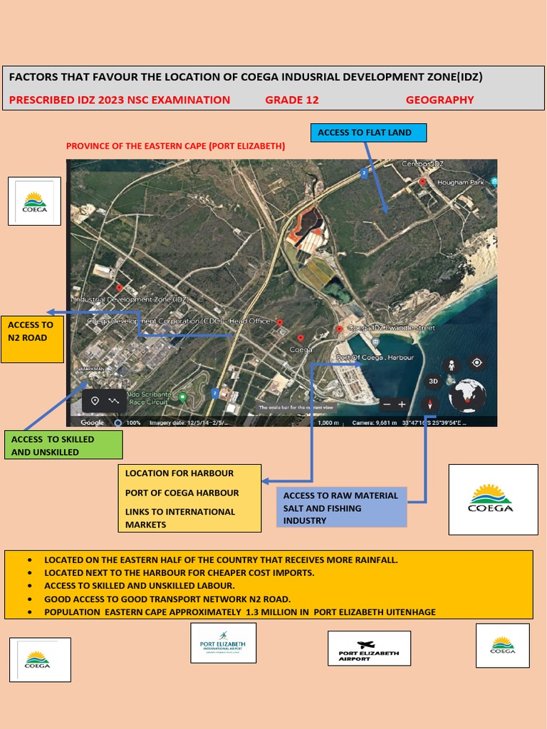 Factors Influencing The Location of Coega Idz | PDF