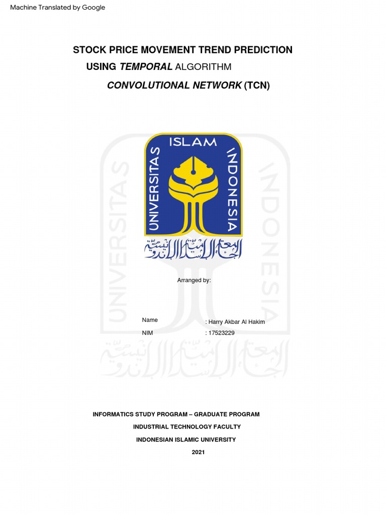 Stock Prediction with TCN | PDF