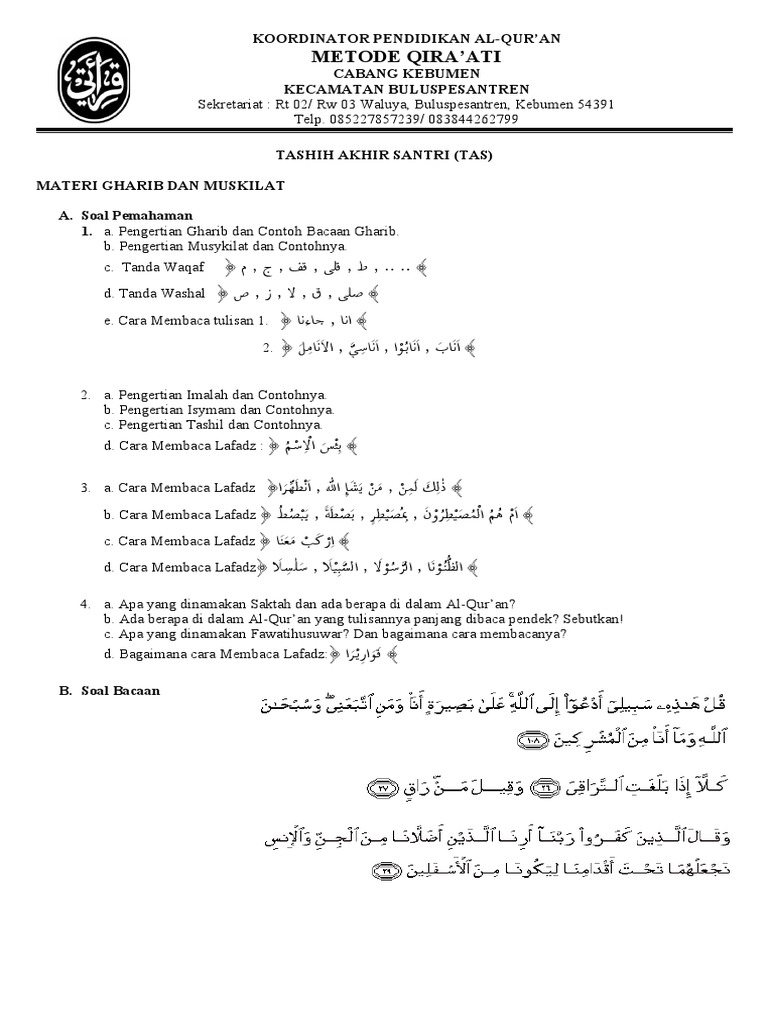 Materi Imtas Diagi Santri | PDF