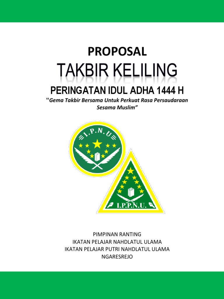 Proposal Takbir Keliling 2023 | PDF