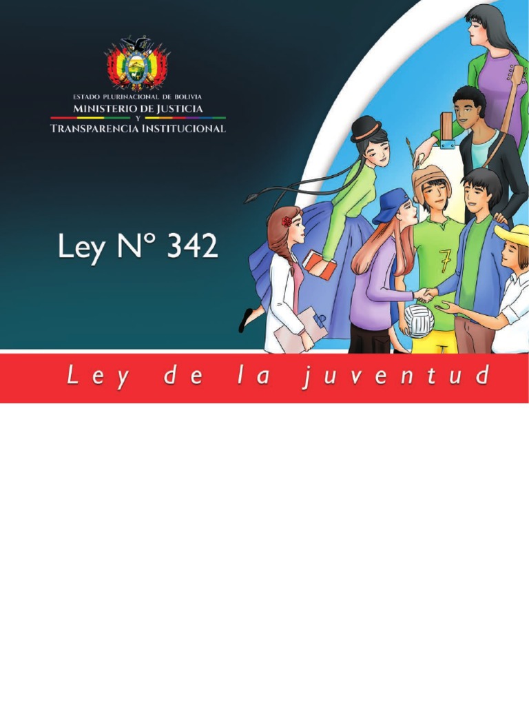 Ley Plurinacional de la Juventud 342 | PDF | Bolivia | Ministerio ...