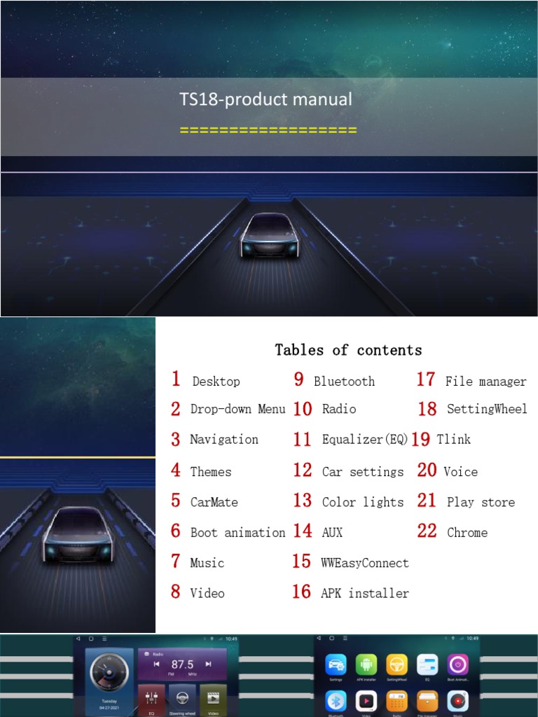 TS18 Product Manual-20210506 | PDF | Android (Operating System) | Telephone