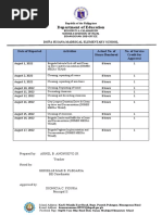 Accomplishment Report BRIGADA ESKWELA 2022 | PDF | Botany | Plants