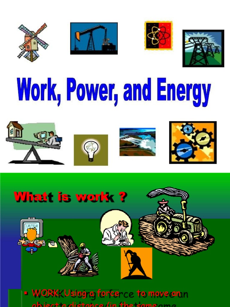 Work and Power Review | PDF
