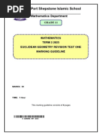 Mathematics p2 Grade 11 November 2024, Memo-1 | PDF | Skewness | Geometry