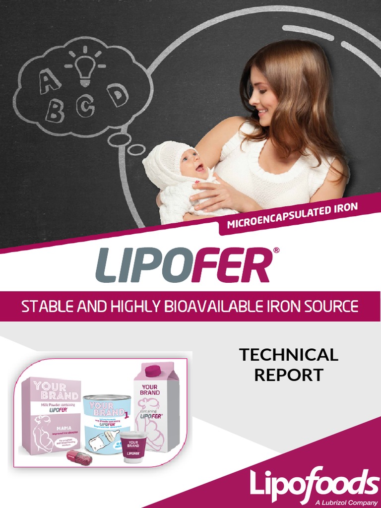 Lipofer Technical Report by Lipofoods | PDF | Iron | Dietary Supplements