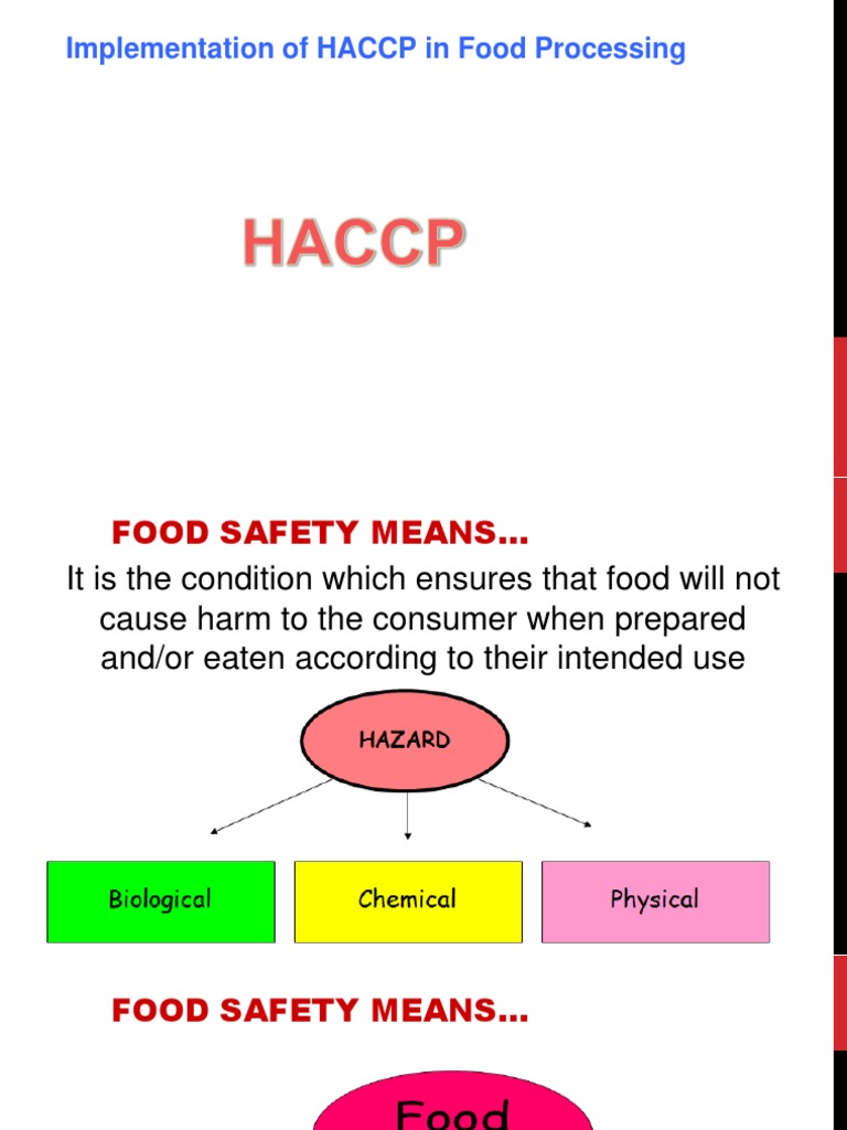 HACCP Implementation | PDF | Hazard Analysis And Critical Control ...