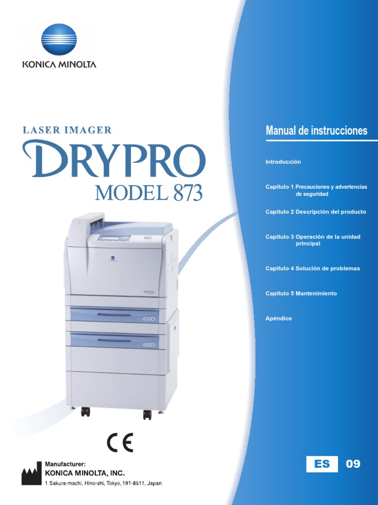 Drypro 873 Operation Manual (Spanish) | PDF