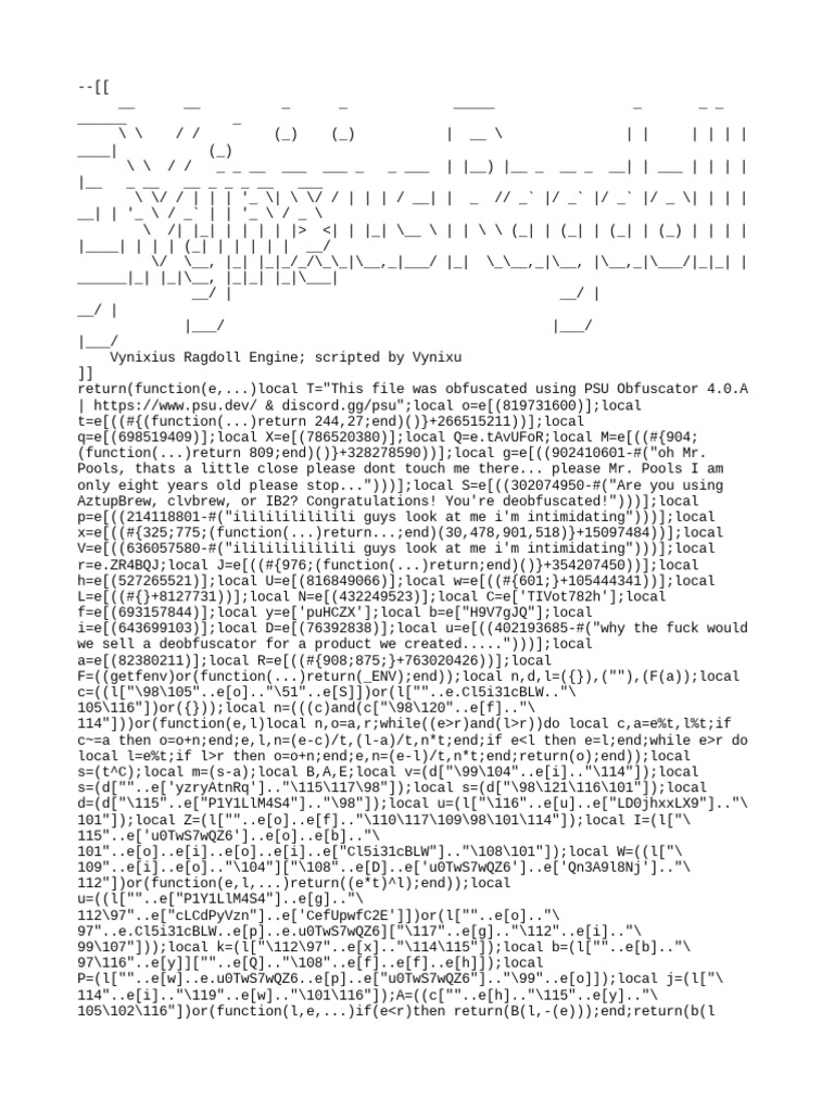 Ragdoll Engine GUI | PDF