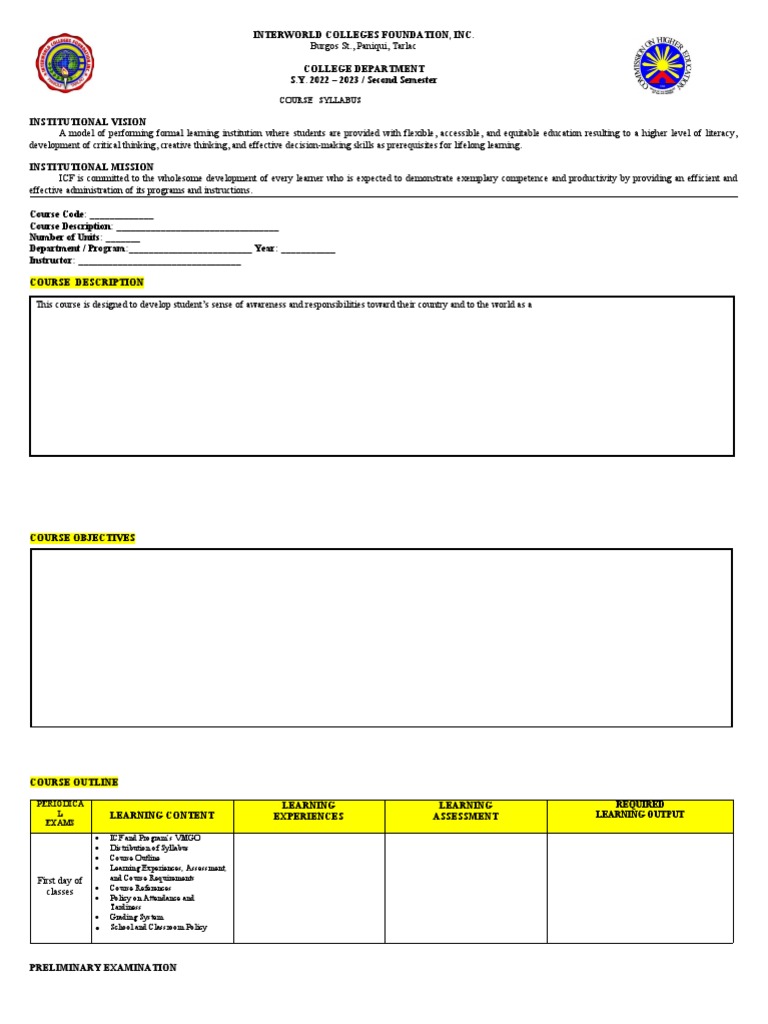 Syllabus Format | PDF | Learning | Cognitive Science