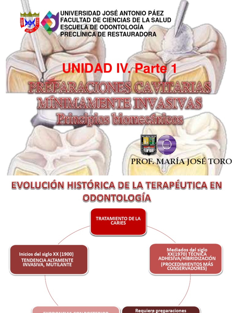 UNIDAD IV. Parte 1. Od Maria Jose Toro | PDF | Diente | Esmalte de dientes