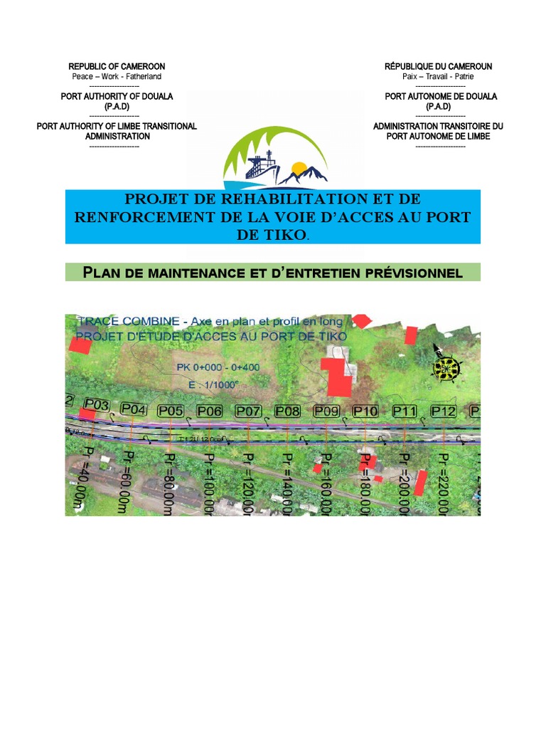 Plan de Maintenance des Routes au Port de Tiko | PDF | Route ...