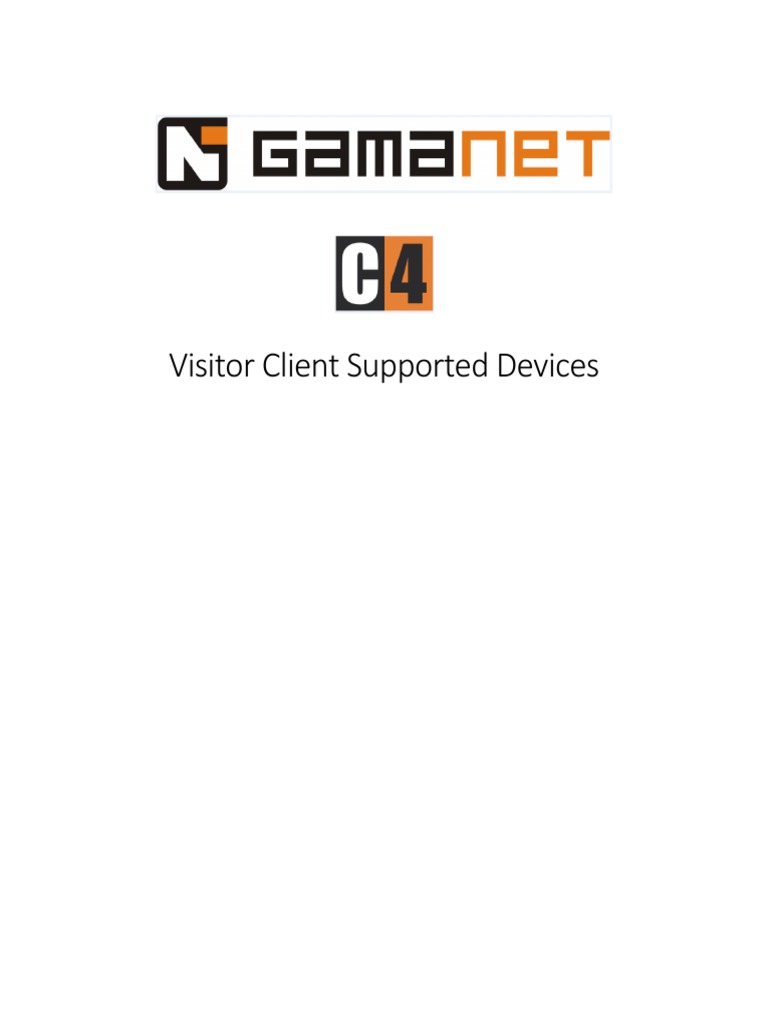 Visitor Client Supported Devices | PDF