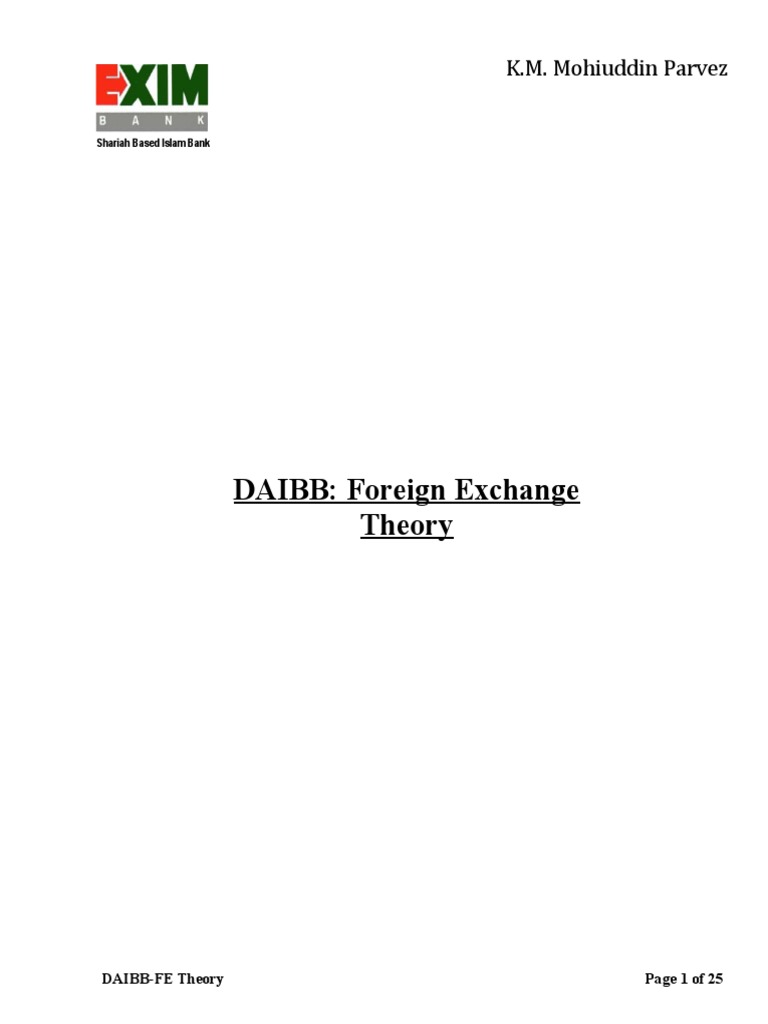 DAIBB Foreign Exchange Theory | PDF