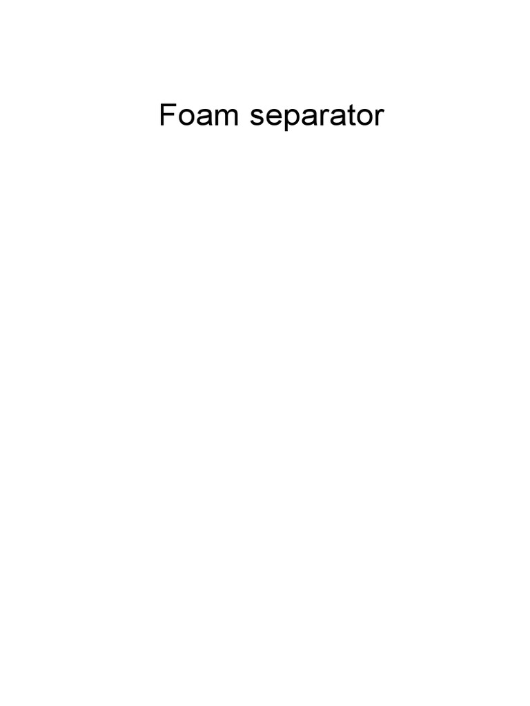 18.5200 MUS KS01 Foam Separator | PDF | Valve | Fire Sprinkler System