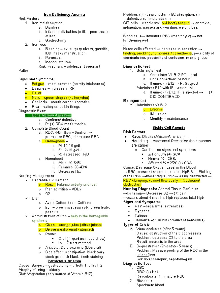Hematology Board Exam Notes | PDF