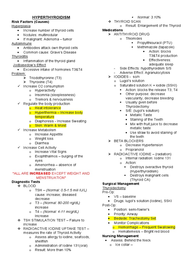 Hyperthyroidism | PDF