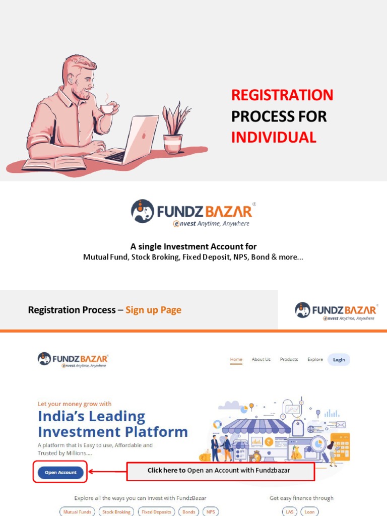 Fundzbazar Registration Process For Individual | PDF