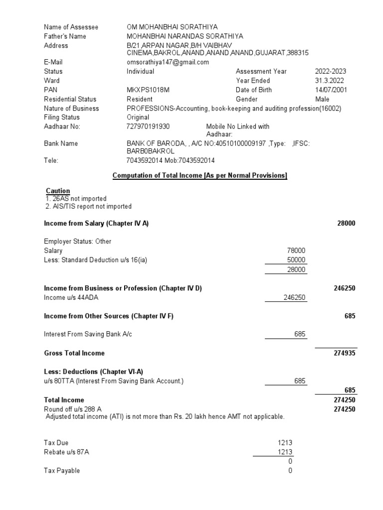 Computation | PDF | Finance & Money Management