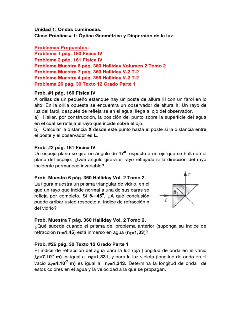 CP1-Óptica Geométrica | PDF