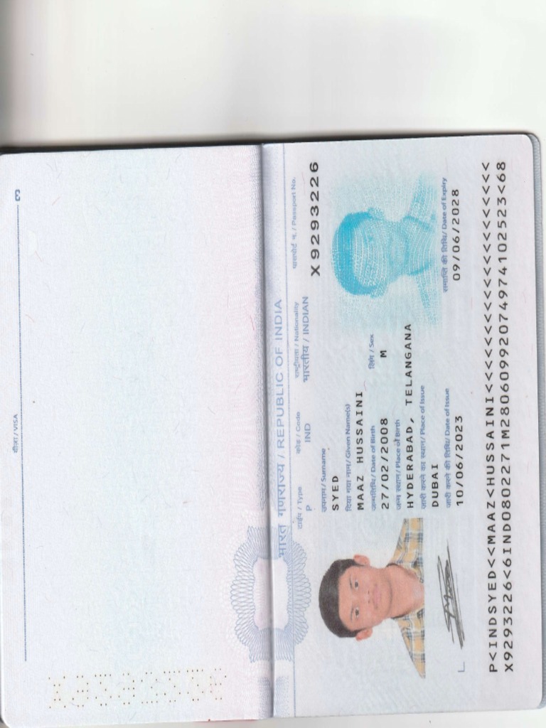 Syed Maaz Passport | PDF