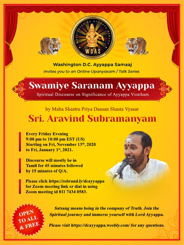 Ayyappa Viratham Aravind Subramanyam | PDF