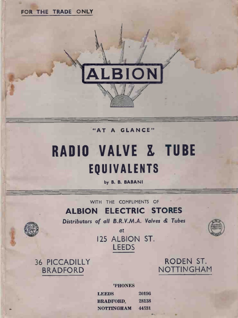 Babani Albion Equivalents | PDF