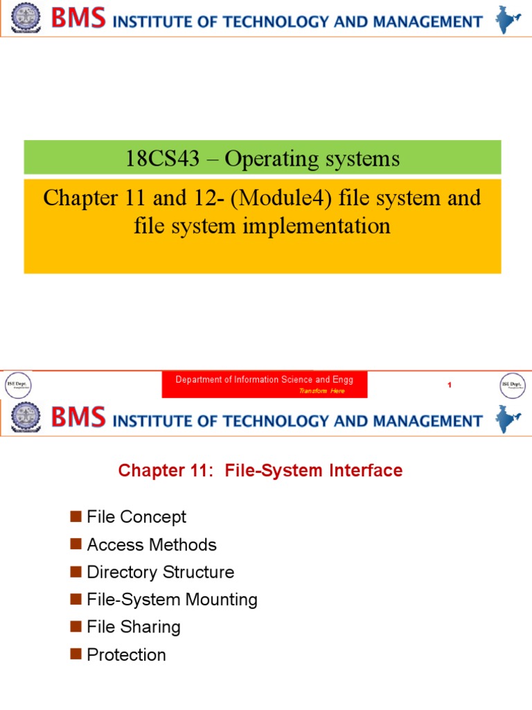 Chapter-11& 12 File System | PDF | File System | Computer File Chapter-11& 12 File System | PDF | File System | Computer File
