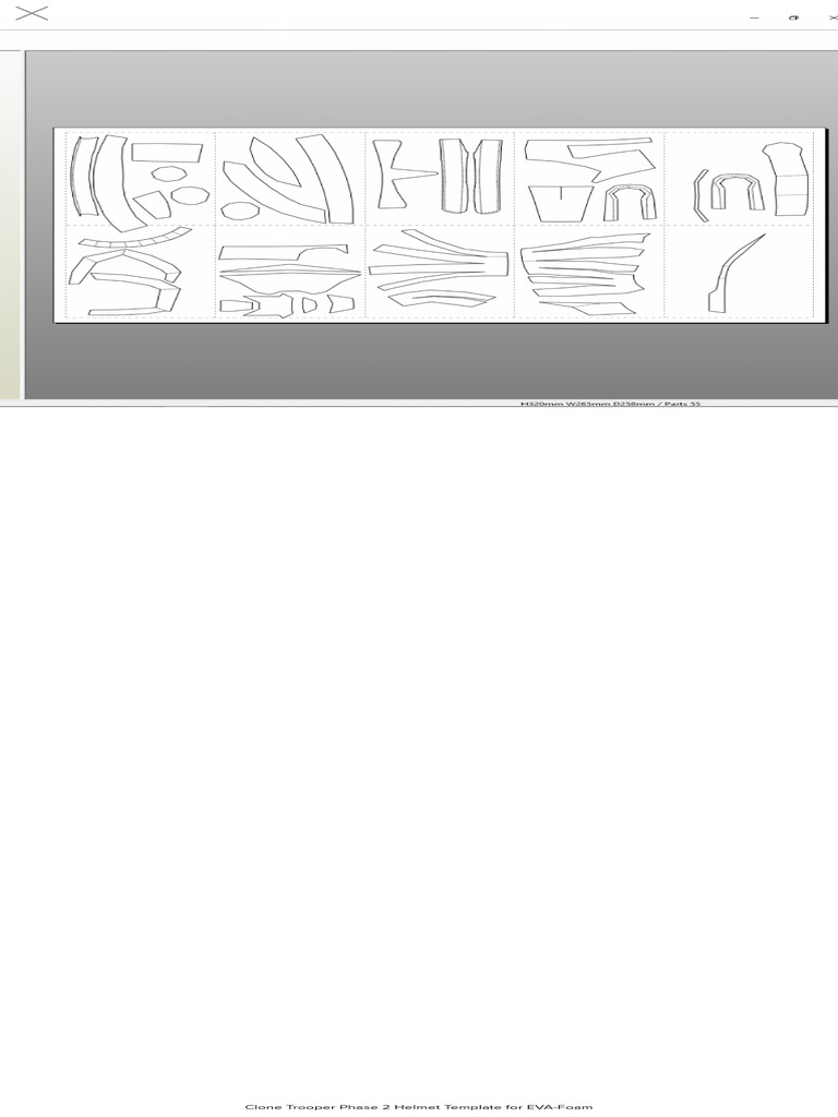 Free Clone Trooper Phase 2 Helmet Template | PDF