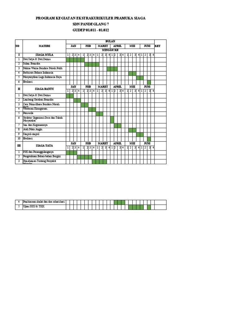 Program Eks Pramuka | PDF