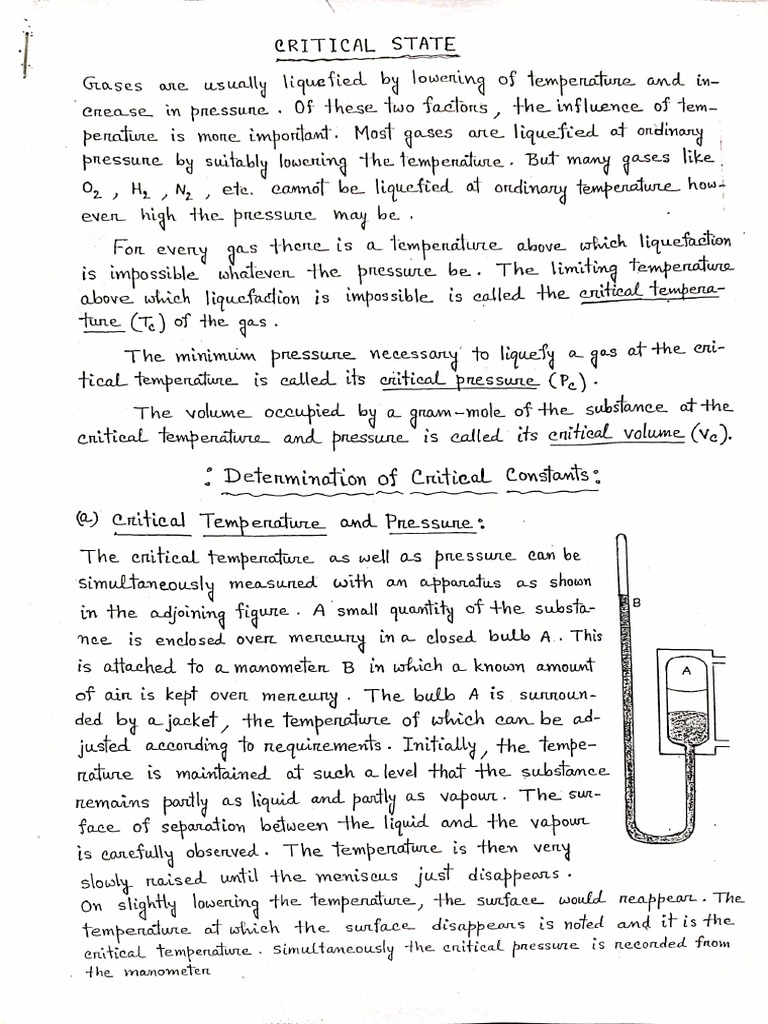 Real Gas Notes | PDF