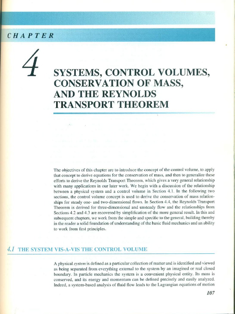 Fluid Mechanics Chap 4 | PDF