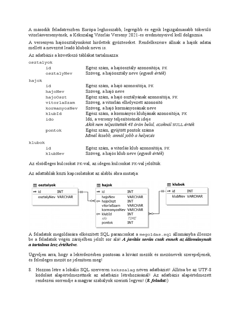 4 BalatoniKekszalag Feladatsor | PDF