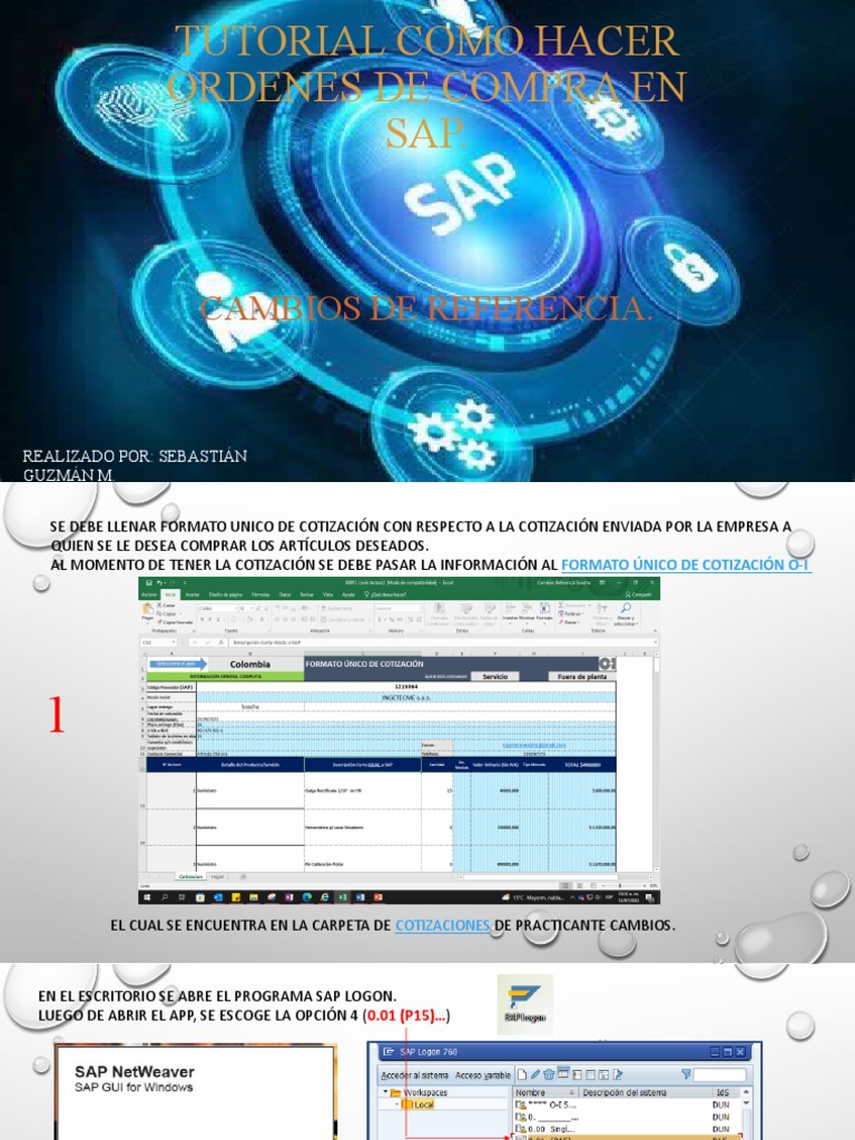 Como Hacer Ordenes de Compra en Sap. | PDF
